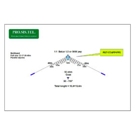 PROSISTEL PST-1524VC - Antenna verticale multibanda trappolata